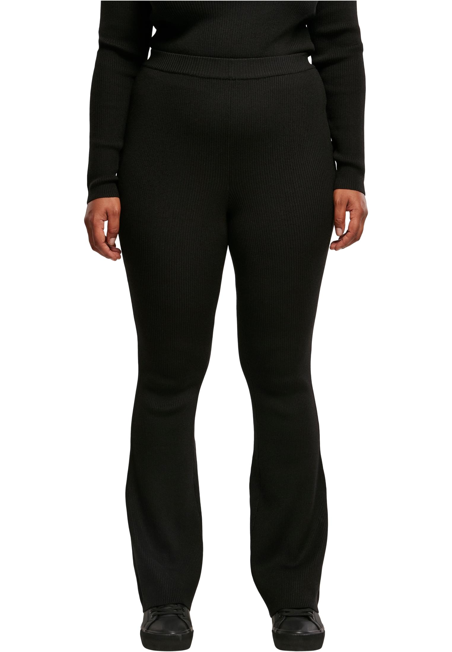 Ladies Rib Knit Bootcut Leggings Tb4738