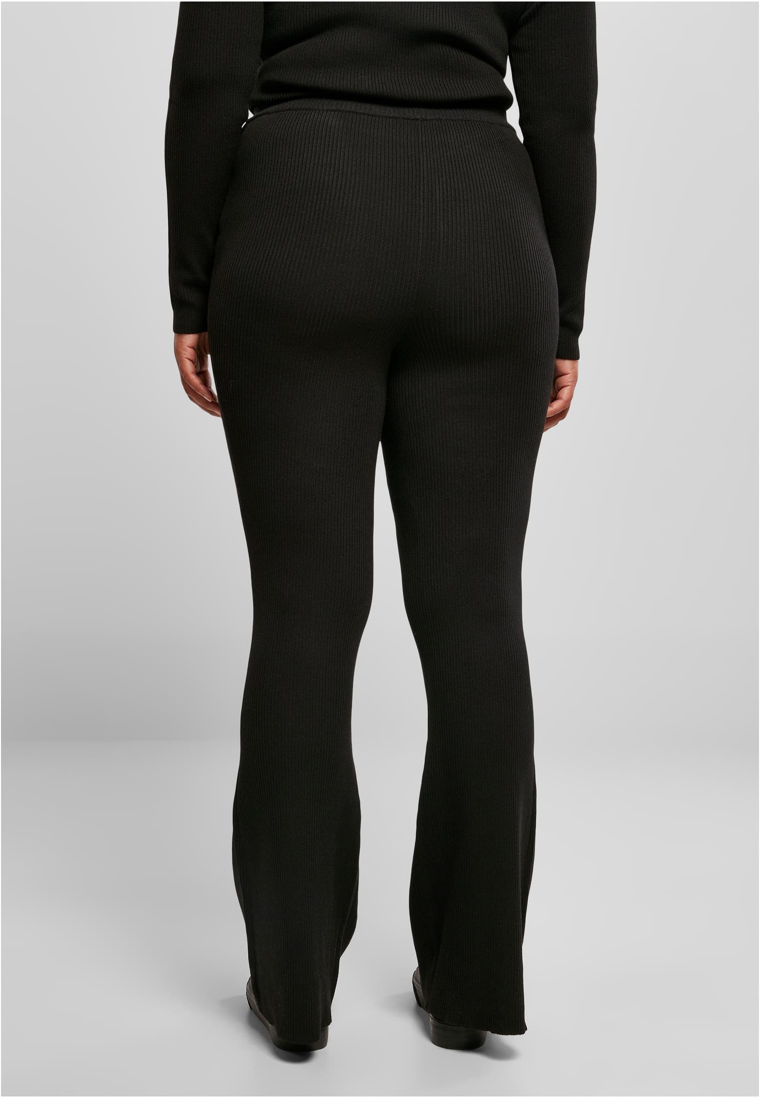 Ladies Rib Knit Bootcut Leggings Tb4738
